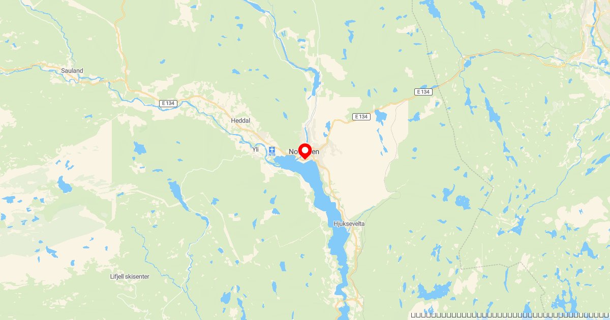 E134 i Notodden var stengt